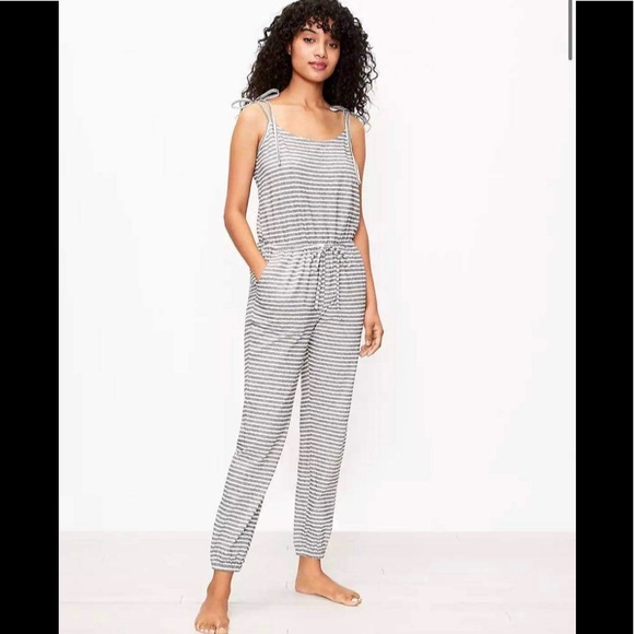 LOFT | Intimates & Sleepwear | Nwt Loft Womens Striped Bow Strap Pajama ...